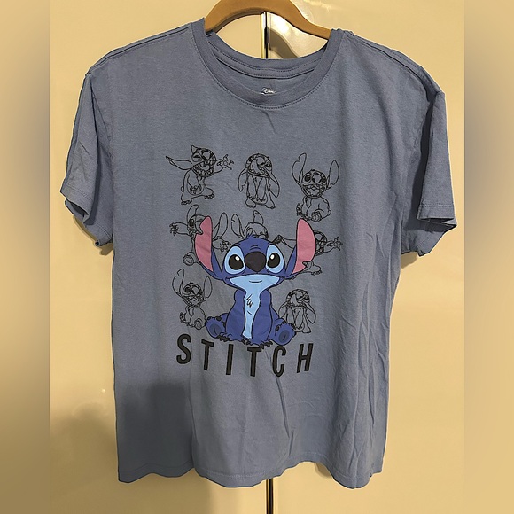 Disney | Shirts | Disney Stitch Graphic Tshirt Blue | Poshmark